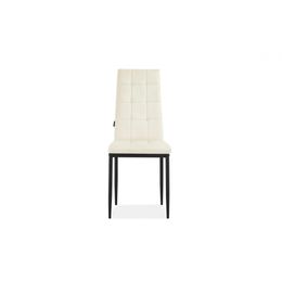 Esszimmerstuhl OTTO HOME "Moana", beige (creme, schwarz, creme), B:42cm H:97,5cm T:53cm, Stoff, St&uuml;hle, Esszimmerstuhl, Mit Steppung