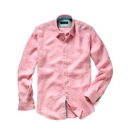 Mey & Edlich Mey & Edlich Herren Sahara-Hemd Rosa 100 % Leinen