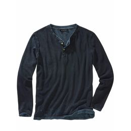 Mey & Edlich Mey & Edlich Herren Blue-Note-Henley Blau 100 % Baumwolle