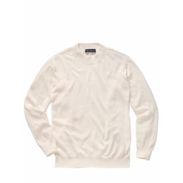 Mey & Edlich Mey & Edlich Herren Prima-Pima-Pullover Wei&szlig; 100 % Baumwolle