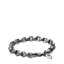 Elfcraft Herren Karabiner-Armband Grau Umfang: ca