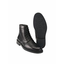 Mey & Edlich Mey & Edlich Herren Brogue-Boot Schwarz Obermaterial, Futter und Decksohle: Kalbleder