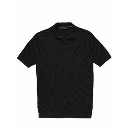Mey & Edlich Mey & Edlich Herren Evolution&auml;res Poloshirt Schwarz 54 % Leinen, 43 % Lyocell, 3 % Polyamid