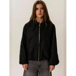 Outdoorjacke TEESHOPPEN "TEESHOPPEN Jacket Ines", Damen, Gr. L, schwarz, Obermaterial: 100% Polyester, Jacken Outdoorjacke