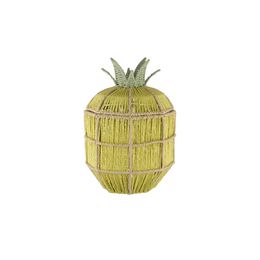 HOME STORY Korb Ananas gelb Papier,Metall Ma&szlig;e (cm): B: 28 H: 46 &raquo; H&ouml;ffner