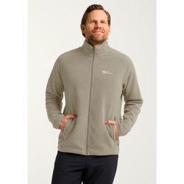 Fleecejacke Jack Wolfskin "WALDSTEIG FZ M", Herren, Gr. M (50), linen, Obermaterial: 100% Polyester. Futter: 100% Polyester, Jacken Fleecejacke