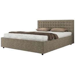 H&ouml;ffner Polsterbett 180x200 Grau mit Bettkasten Pavo Classic &brvbar; grau &brvbar; Ma&szlig;e (cm): B: 188 H: 91 &raquo; H&ouml;ffner