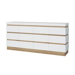 H&ouml;ffner Sideboard Caorle &brvbar; wei&szlig; &brvbar; Ma&szlig;e (cm): B: 201 H: 93 T: 45.0 &raquo; H&ouml;ffner