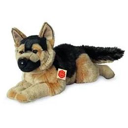 HERMANN TEDDY ORIGINAL Kuscheltier TEDDY HERMANN "Sch&auml;ferhund liegend, 60 cm", braun (braun, schwarz), Pl&uuml;schfiguren, KinderL:60cm, Pl&uuml;sch, Kuscheltier, zum Teil aus recyceltem Material, L:60cm