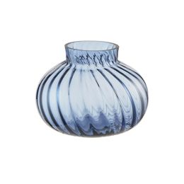 HOME STORY Vase &brvbar; blau &brvbar; Glas &brvbar; Ma&szlig;e (cm): H: 20 &Oslash;: 25 &raquo; H&ouml;ffner