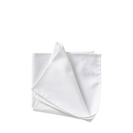 Mey & Edlich Mey & Edlich Herren Oxford-Einstecktuch Wei&szlig; 100 % Baumwolle