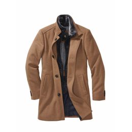 Mey & Edlich Mey & Edlich Herren Gentlemans Mantel Beige Obermaterial: 60 % Wolle, 20 % Polyester, 15 % Polyamid, 5 % andere Fasern