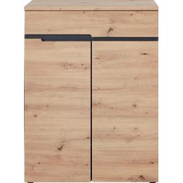 Schuhschrank Innostyle "MEMPHIS", braun (artisan eiche), B:80cm H:107cm T:38cm, ABS-Kunststoff, Dekorfolie, Hartfaserplatte, Holzwerkstoff, MDF, Schr&auml;nke, Schuhschrank