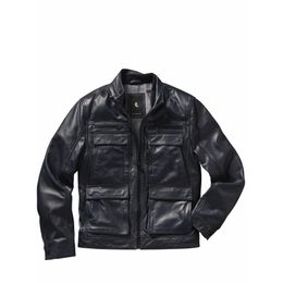 Mey & Edlich Mey & Edlich Herren Vollkommene Lederjacke Blau Obermaterial: Lammleder