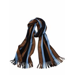 Mey & Edlich Mey & Edlich Herren Gerade-Linien-Schal Blau 100 % Wolle