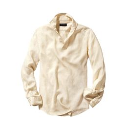 Mey & Edlich Mey & Edlich Herren Zeitsparer-Schlupfhemd Beige 100 % Leinen