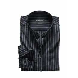 Mey & Edlich Mey & Edlich Herren New Business-Hemd Schwarz 100 % Baumwolle