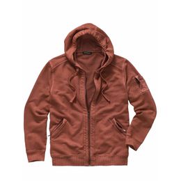Mey & Edlich Mey & Edlich Herren Selbstl&auml;ufer-Sweatjacke Braun 100 % Baumwolle (bio)
