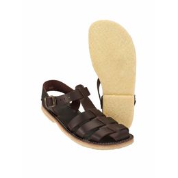 Duckfeet Herren R&ouml;mersandale Ringkobing Braun Obermaterial und Decksohle: terracare&reg; Performance-Leder