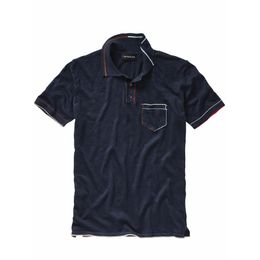 Mey & Edlich Mey & Edlich Herren Feinsinniges Polo Blau 55 % Leinen, 42 % Baumwolle (bio), 3 % Polyester