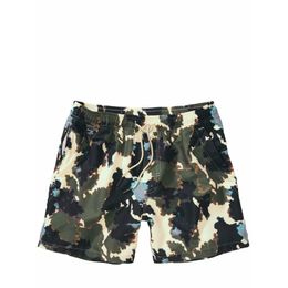 OAS Herren Badeshorts Foliago Gr&uuml;n 100 % Polyester