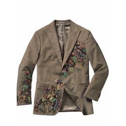 Mey & Edlich Mey & Edlich Herren Spot-Light-Anzugsakko Beige 98 % Baumwolle, 2 % Elasthan