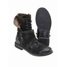 Lederwerk Herren Leder-Boot Schwarz Obermaterial: Rindleder