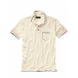 Mey & Edlich Mey & Edlich Herren Feinsinniges Polo Beige 55 % Leinen, 42 % Baumwolle (bio), 3 % Polyester