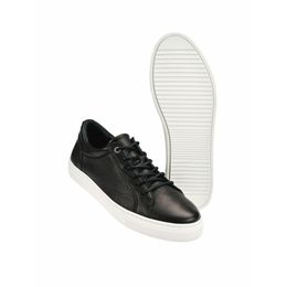 Mey & Edlich Mey & Edlich Herren Kontrastsneaker Schwarz Obermaterial, Futter und Decksohle: Rindleder