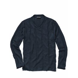 Mey & Edlich Mey & Edlich Herren Estate-Pullover Blau 58 % Leinen, 42 % Baumwolle