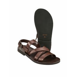 Mey & Edlich Mey & Edlich Herren Kreuz-Sandale Braun Obermaterial, Futter, Decksohle: Kalbleder