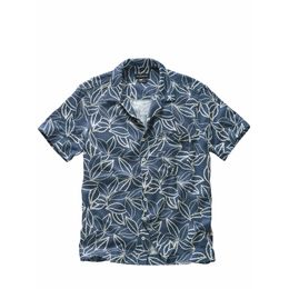 Mey & Edlich Mey & Edlich Herren Stadtstrand-Bl&auml;tterhemd Blau 100 % Baumwolle