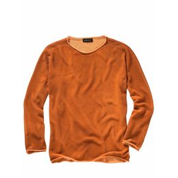 Mey & Edlich Mey & Edlich Herren Schmirgel-Pullover Orange 100 % Baumwolle