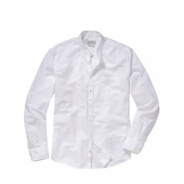 Mey & Edlich Mey & Edlich Herren Knitter-Hemd Wei&szlig; 100 % Baumwolle
