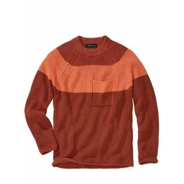 Mey & Edlich Mey & Edlich Herren Pullover Contrasto Orange 85 % Baumwolle, 15 % Wolle