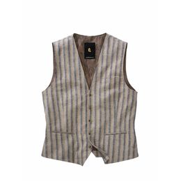 Mey & Edlich Mey & Edlich Herren Pyren&auml;en-Weste Beige 68 % Leinen, 32 % Baumwolle