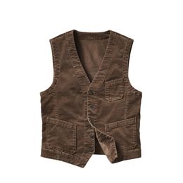 Mey & Edlich Mey & Edlich Herren Lohnt&uuml;ten-Weste Beige 98 % Baumwolle, 2 % Elasthan