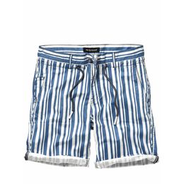 Mey & Edlich Mey & Edlich Herren Mittelmeer-Streifenshorts Blau 68 % Baumwolle (bio), 30 % Pima-Baumwolle, 2 % Elasthan