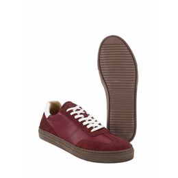 Mey & Edlich Mey & Edlich Herren Schnurstracks-Sneaker Rot Obermaterial, Decksohle und Futter: Rindleder