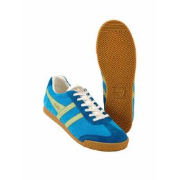 Gola Herren Collab-Sneaker Harrier Blau Rindleder