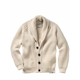 Peregrine Herren Cardigan Wilkinson Beige 100 % Schurwolle (Merino)