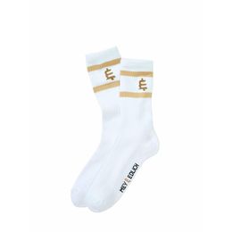 Mey & Edlich Mey & Edlich Herren Return-Socke Wei&szlig; 80 % Baumwolle, 18 % Polyamid, 2 % Elasthan