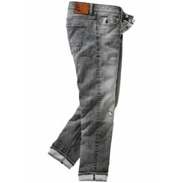 Mey & Edlich Mey & Edlich Herren Gerockte Selvedge-Jeans Schwarz 98 % Baumwolle, 2 % Elasthan