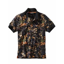 Mey & Edlich Mey & Edlich Herren Hawaii-bei-Nacht-Polo Grau 100 % Baumwolle