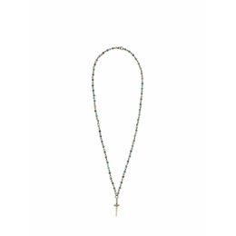 Mey & Edlich Mey & Edlich Herren Talisman-Kette Blau Messing, Jaspis