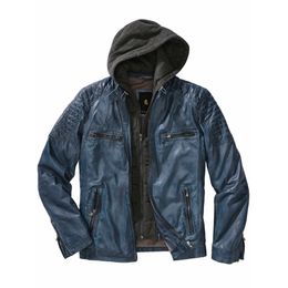 Mey & Edlich Mey & Edlich Herren Lederjacke Figo Blau Lammleder
