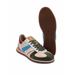 Kamo Gutsu Herren Low-Top-Sneaker Giro 005 Beige 70 % Kalbleder, 20 % Kalbvelours, 10 % Ponyhaar