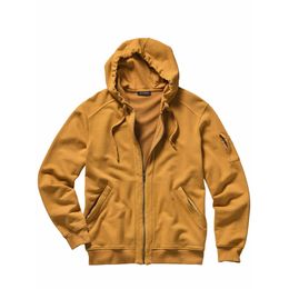 Mey & Edlich Mey & Edlich Herren Selbstl&auml;ufer-Sweatjacke Gelb 100 % Baumwolle (bio)