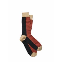 Mey & Edlich Mey & Edlich Herren Mondrian-Socke Braun 80 % Baumwolle, 20 % Polyamid