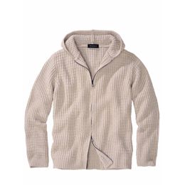 Mey & Edlich Mey & Edlich Herren Waffel-Cardigan Beige 35 % Polyamid, 30 % Wolle, 30 % Viskose, 5 % Kaschmir